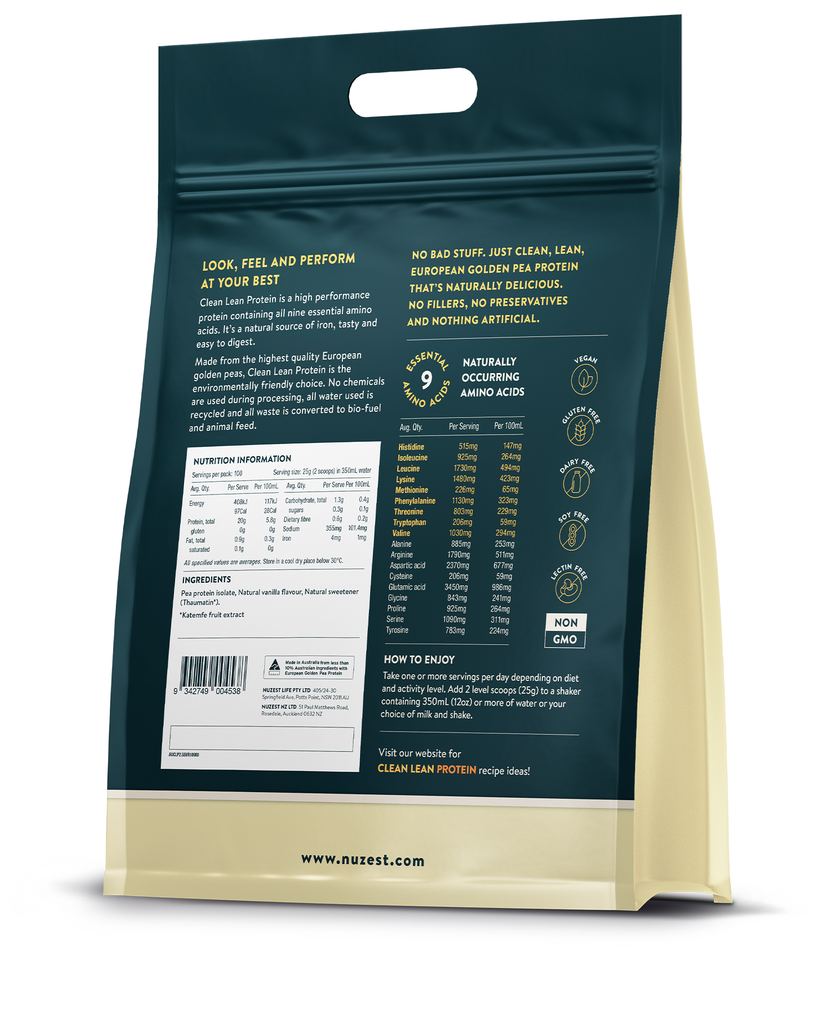 Clean Lean Protein Athletes Pack 2.5kg (100 Servings) – Nuzest AE